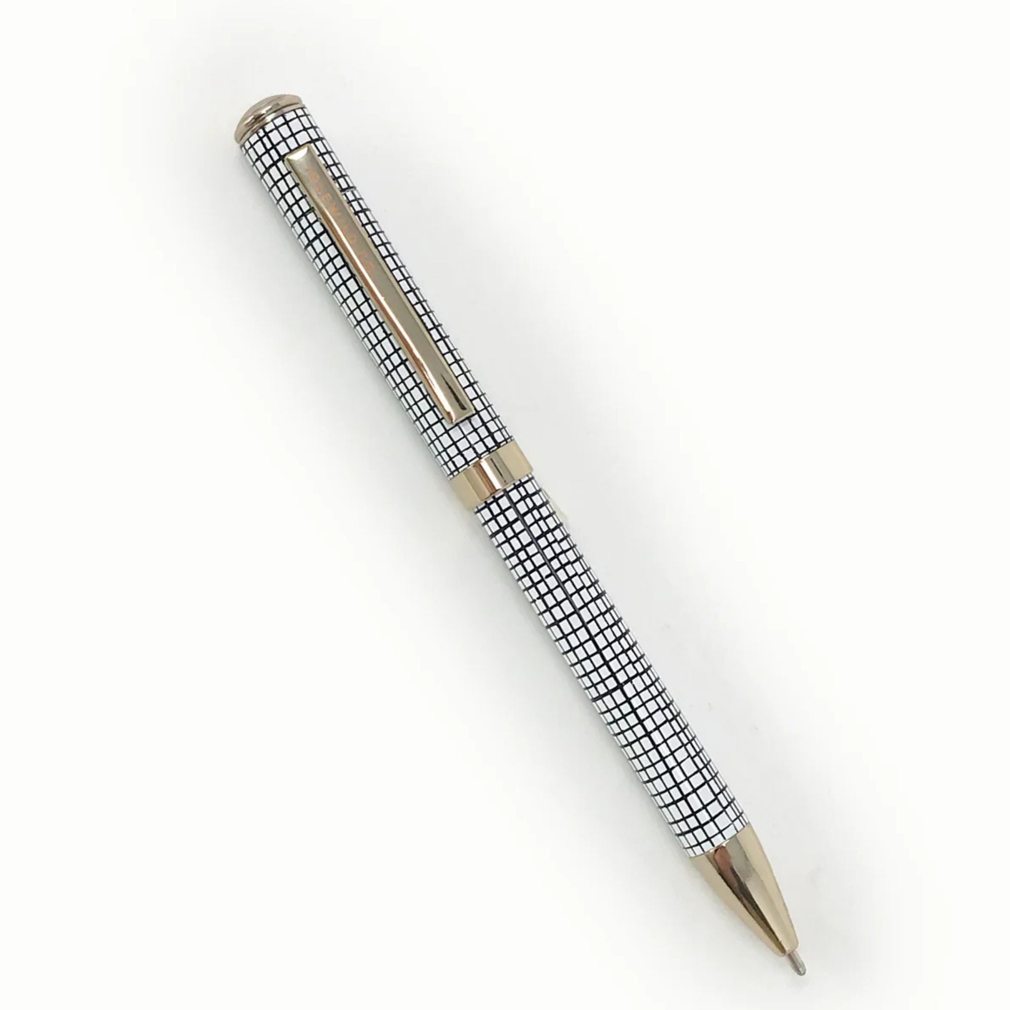Grid Ballpoint Luxe Pen – Boxed in Black